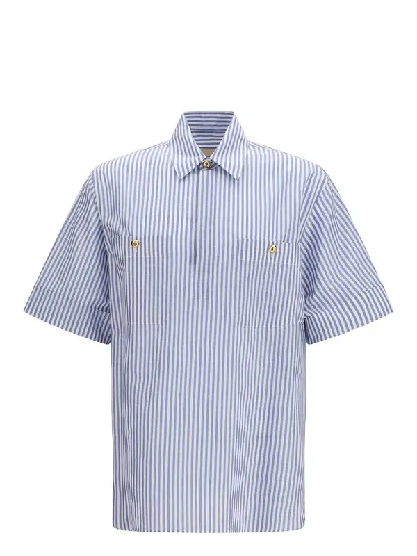 Valentino Garavani Short-sleeve Shirt With Logo Buttons - Multicolor