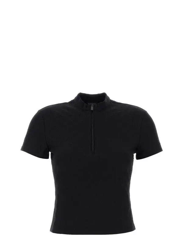Gucci Gg Jacquard Top - Black