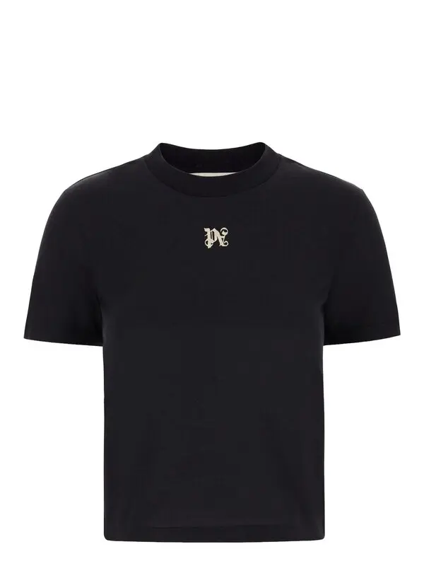 Palm Angels Embroidered Logo T-shirt - Multicolor