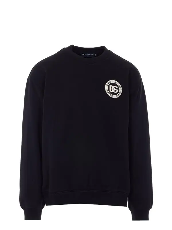 Dolce & Gabbana Logo Patch Sweatshirt - Black