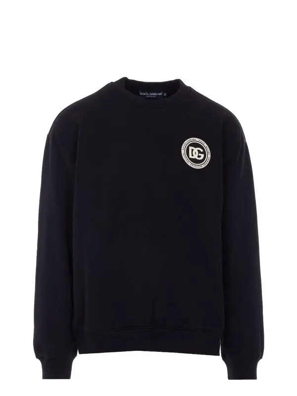 Dolce & Gabbana Logo Patch Sweatshirt - Black