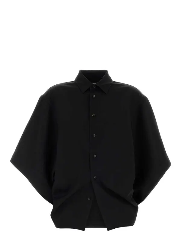 Bottega Veneta Twill Oversize Shirt - Black