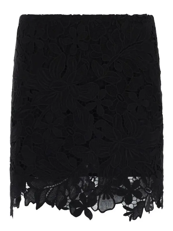 Sportmax Macramé Mini Skirt - Black