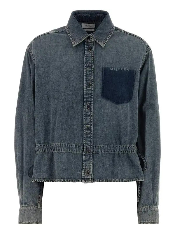 Alexander McQueen Denim Shirt - Blue