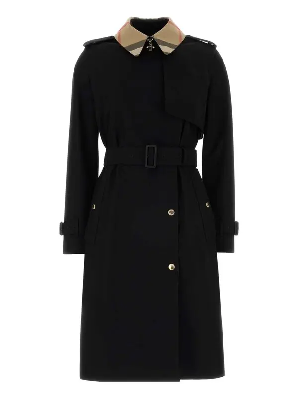 Burberry Cotton Trench Coat - Black