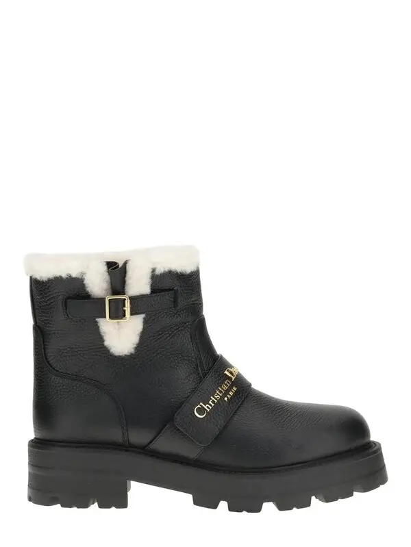 Dior Leather Ankle Boots - Multicolor