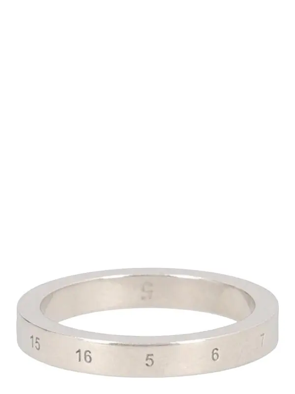 MAISON MARGIELA Anello Numeric - Silver