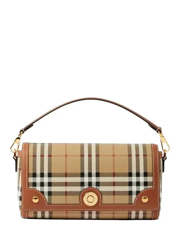 Burberry Check Crossbody Bag - Brown