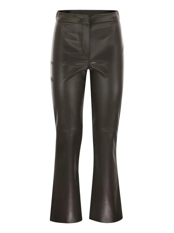 Max Mara Sublime Coated Fabric Trousers - Brown