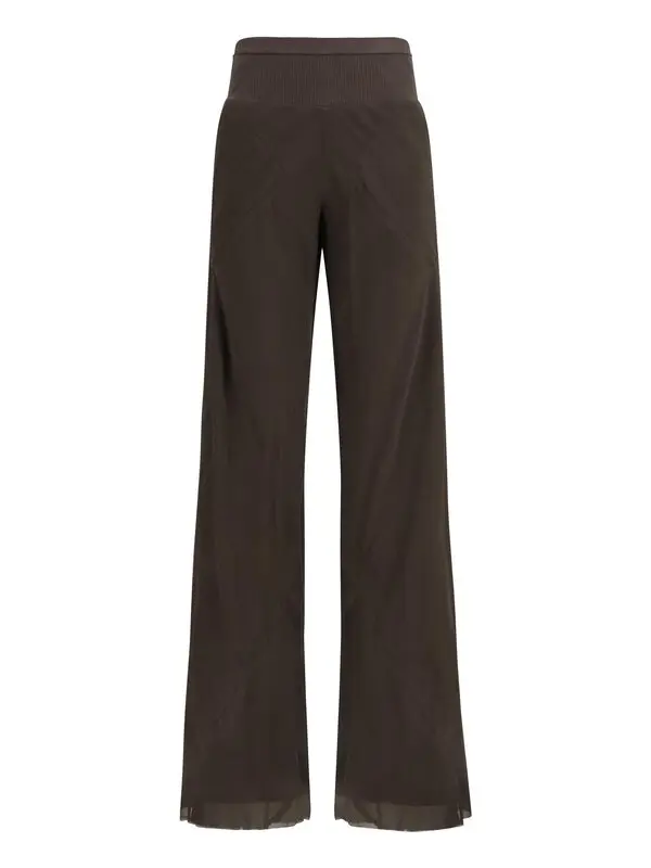 Rick Owens Bias Pants With A Bias-cut - Brown