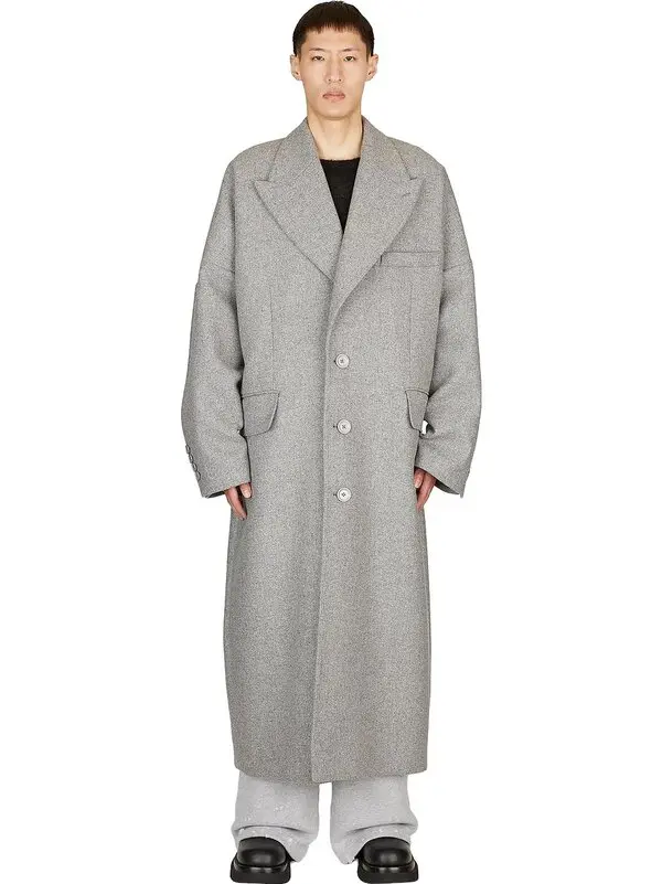 Dolce & Gabbana Double-breasted Wool Coat - Gray