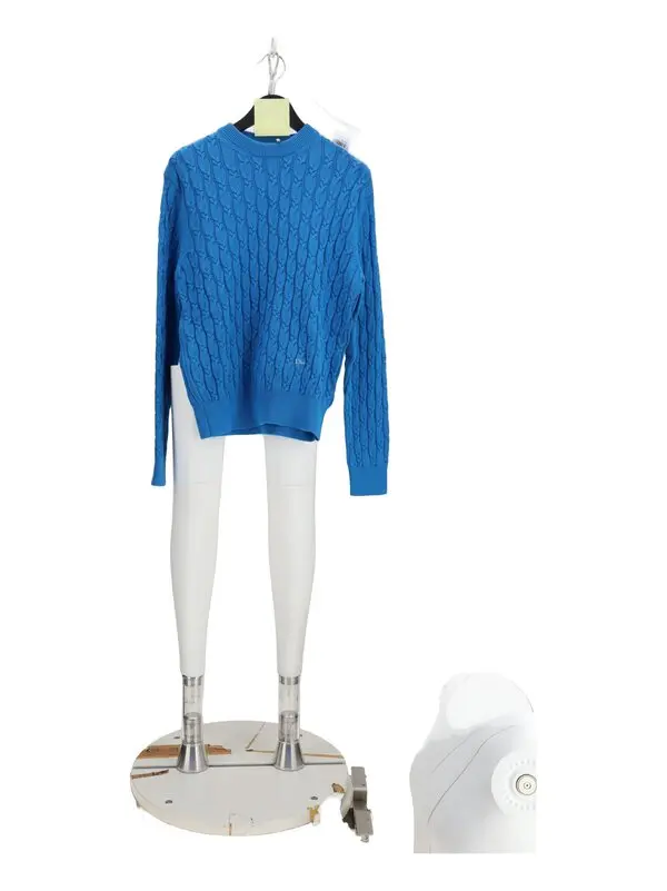 Dior Intrecciato Cotton Pullover - Blue