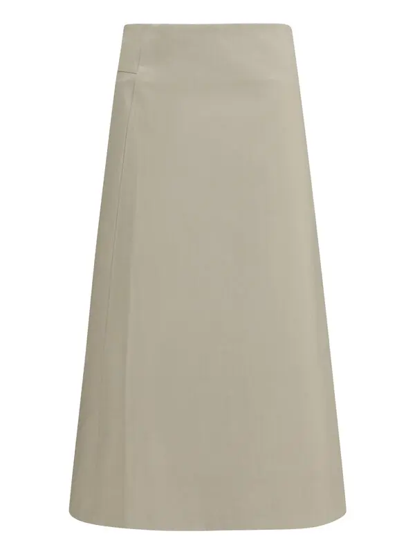 RIER Bonded Cotton Skirt - Green