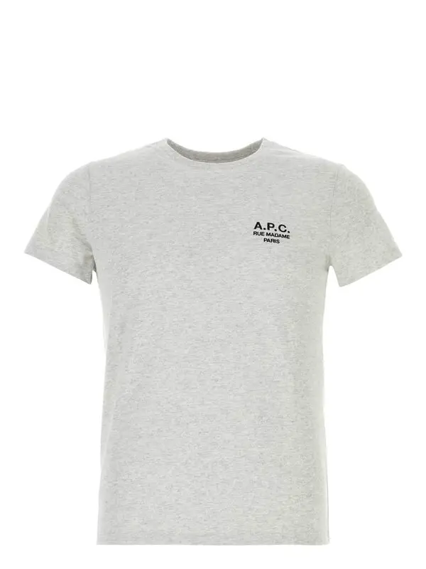 A.p.c. Melange Cotton T-shirt - Gray