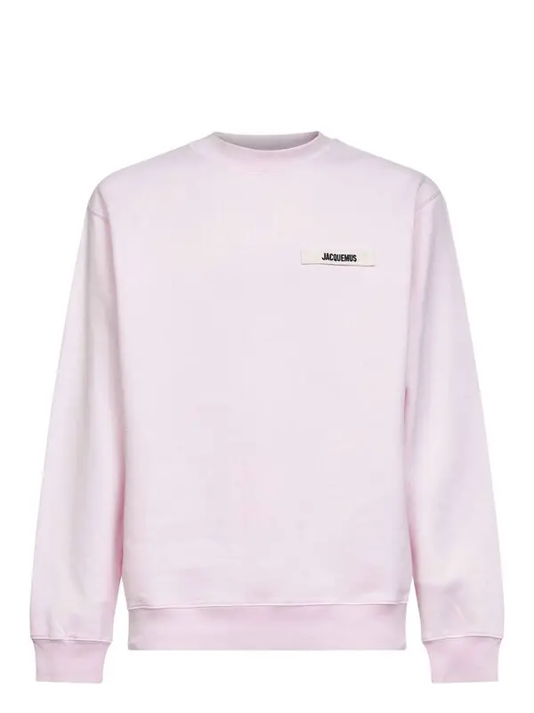 Jacquemus Pink Organic Cotton Fleece The Gros Grain Sweatshirt - Multicolor