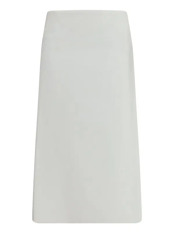 RIER Bonded Cotton Skirt - White