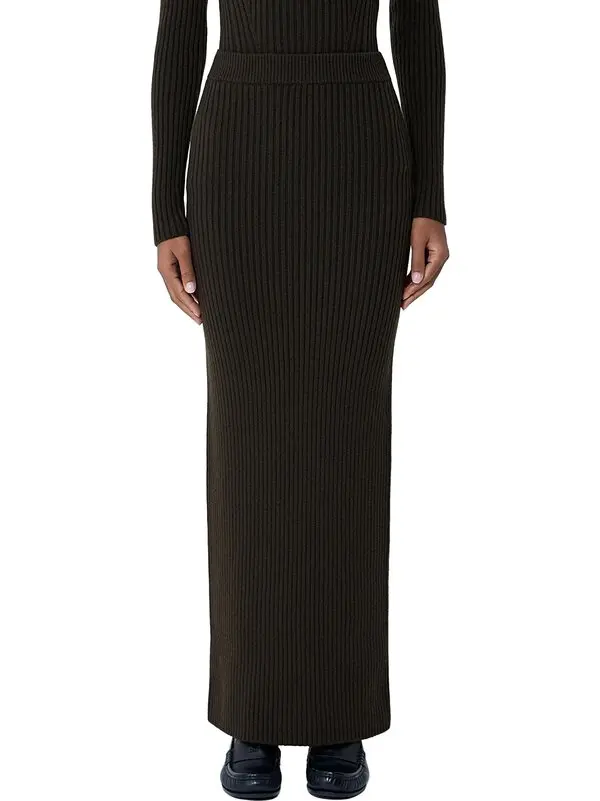Max Mara Knit Midi Skirt - Green