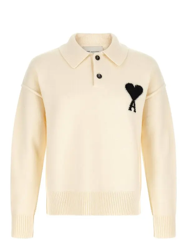 AMI Paris De Coeur' Polo Shirt - Multicolor