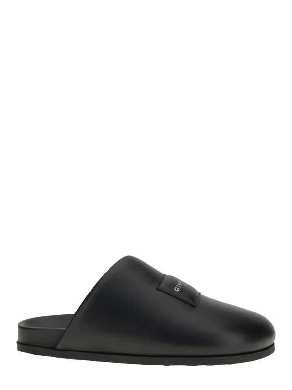 Givenchy Leather Mules - Black
