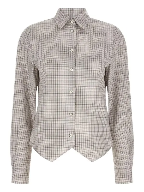 MAISON MARGIELA Pointed Hem Shirt - Cream