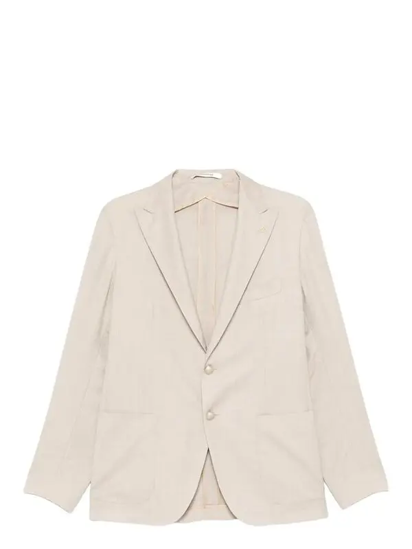 Tagliatore Virgin Wool Two-button Blazer - Cream