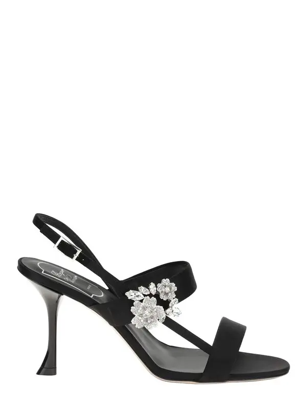 ROGER VIVIER Bouquet Sandals - Black