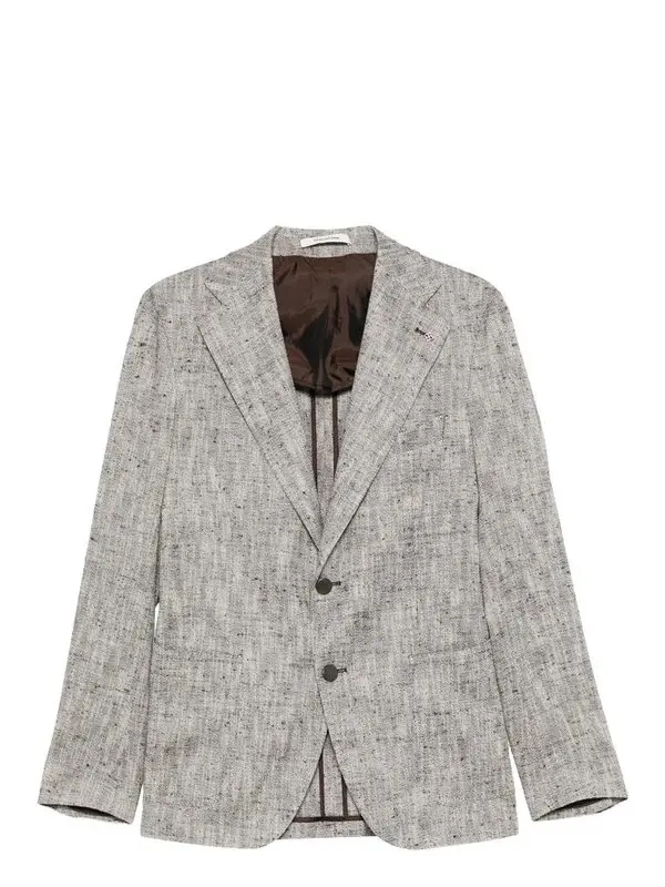 Tagliatore Notched Lapel Blazer - Gray