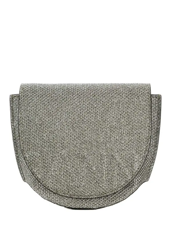 GANNI Polyester Nano Banner Crossbody Bag - Silver
