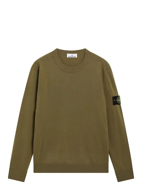 Stone Island Wool Crewneck Sweater - Green