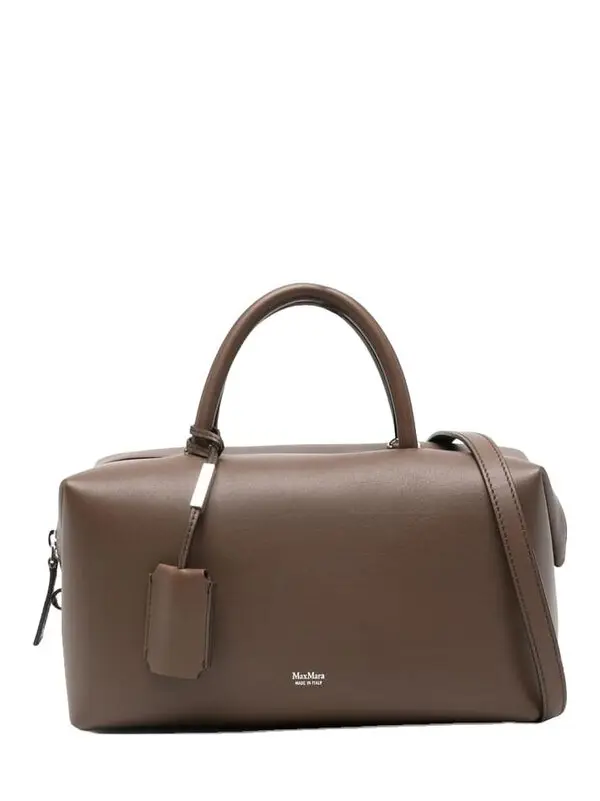 Max Mara Leather Tote Bag - Brown