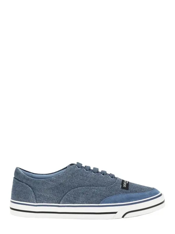 Dolce & Gabbana Dg Sailing Linen Sneakers - Blue