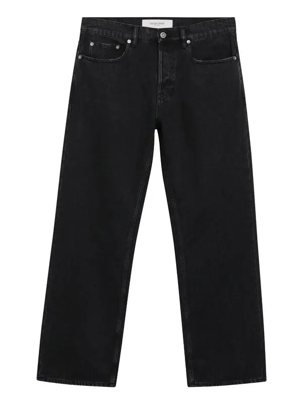 GOLDEN GOOSE Vintage-effect Denim Jeans - Black