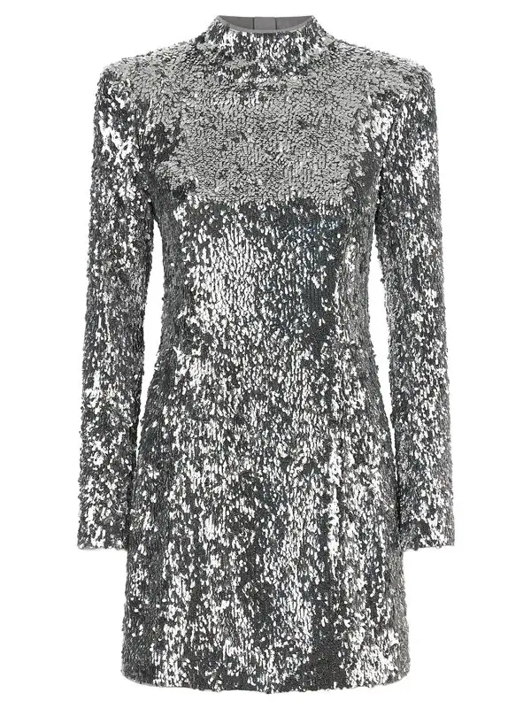 Balmain Sequined Dress - Silver