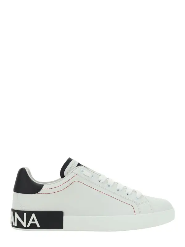 Dolce & Gabbana Leather Sneakers - White
