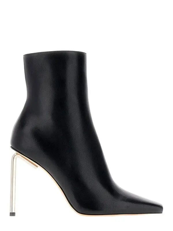 Off-White Leather Boots - Multicolor