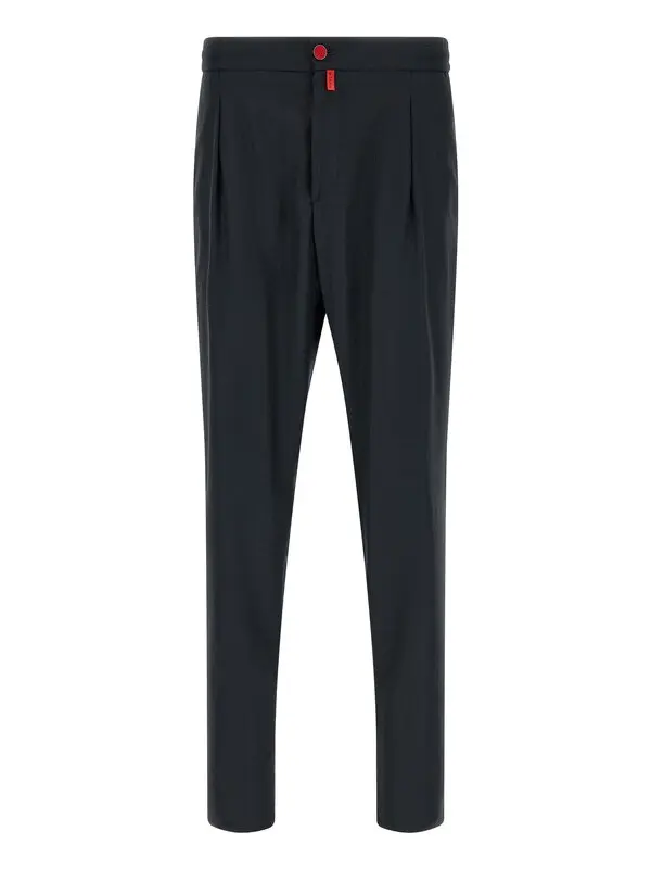Kiton Virgin Wool Trousers - Blue