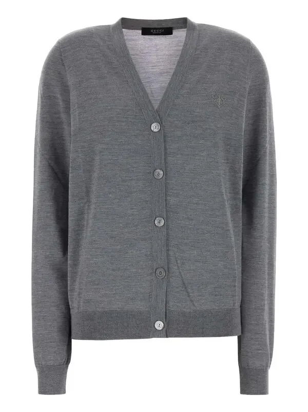 Gucci Wool Cardigan - Gray