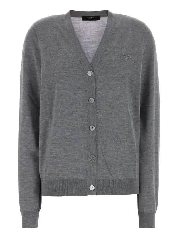 Gucci Wool Cardigan - Gray