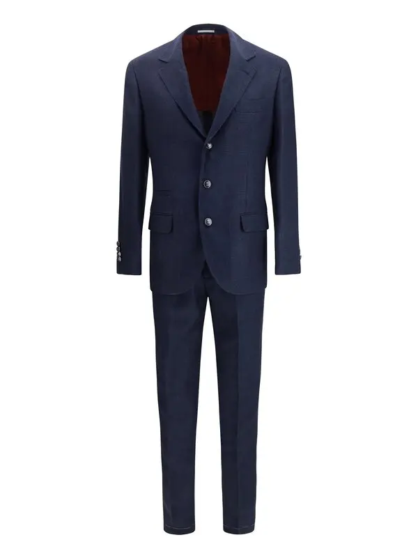 Brunello Cucinelli Two-piece Single-breasted Suit - Blue