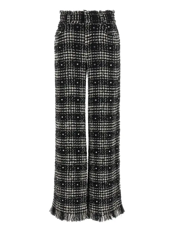 Giuseppe Di Morabito Prince Of Wales Bouclé Pants - Multicolor