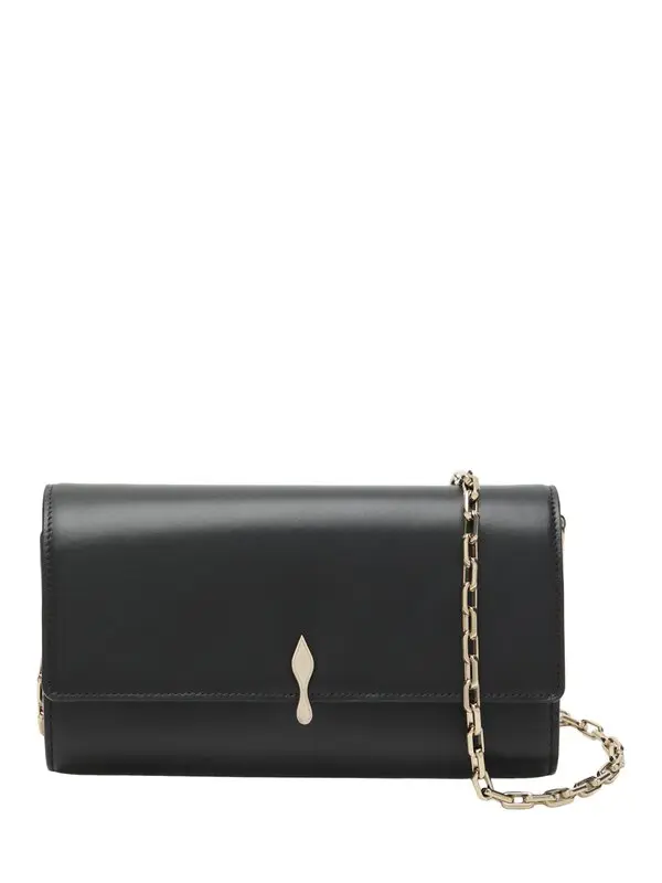 CHRISTIAN LOUBOUTIN Clutch Bag With Chain Strap - Black