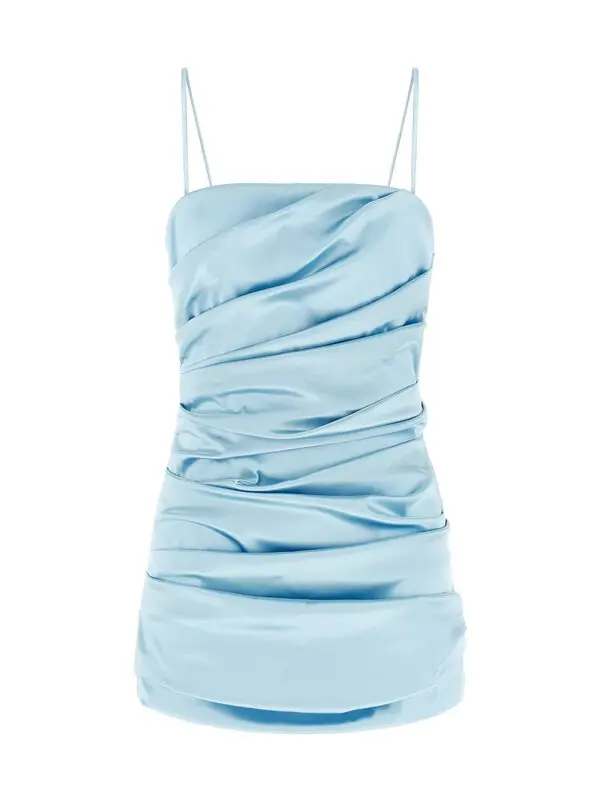 Dolce & Gabbana Stretch Satin Dress - Blue