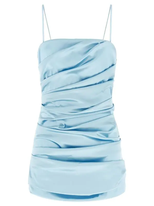 Dolce & Gabbana Stretch Satin Dress - Blue