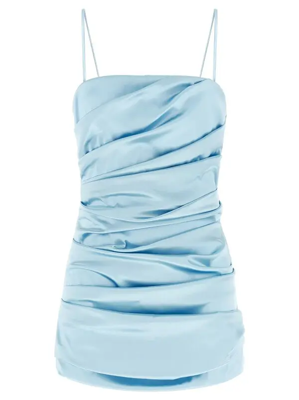 Dolce & Gabbana Stretch Satin Dress - Blue