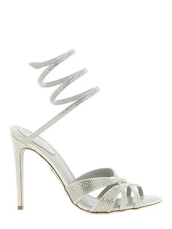 Rene Caovilla Dania Sandals - Silver