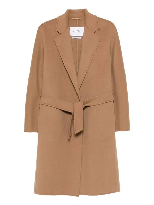 Max Mara Coats Single Breasted Coats - Brown