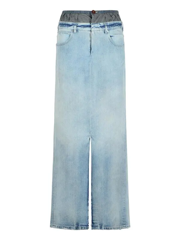 MAISON MARGIELA Denim Skirt - Blue
