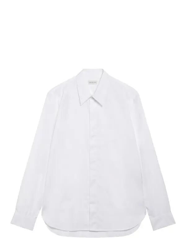 Dries Van Noten Shirt In Cotton Poplin - White