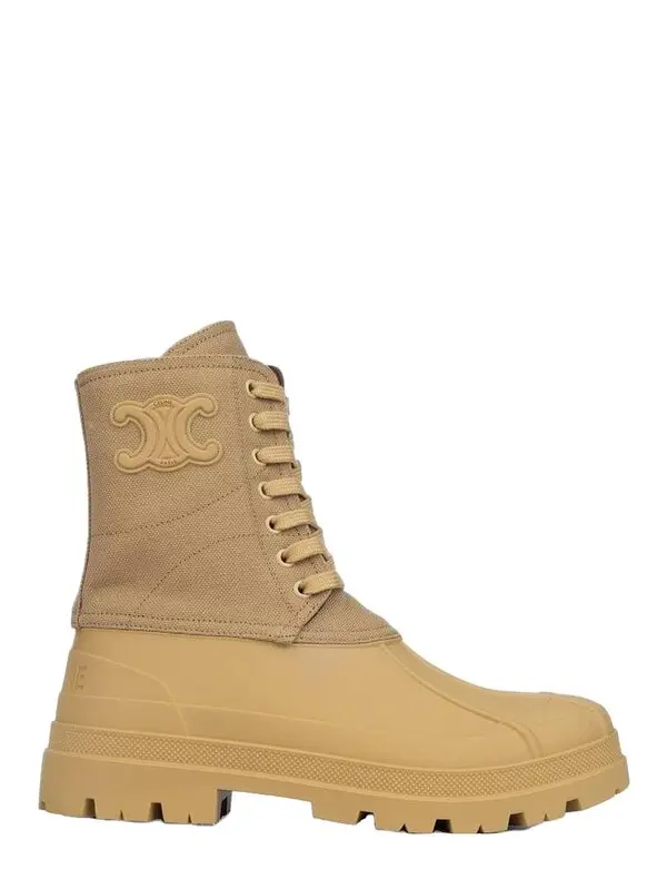 Celine Laced Lug Sole Boots - Multicolor