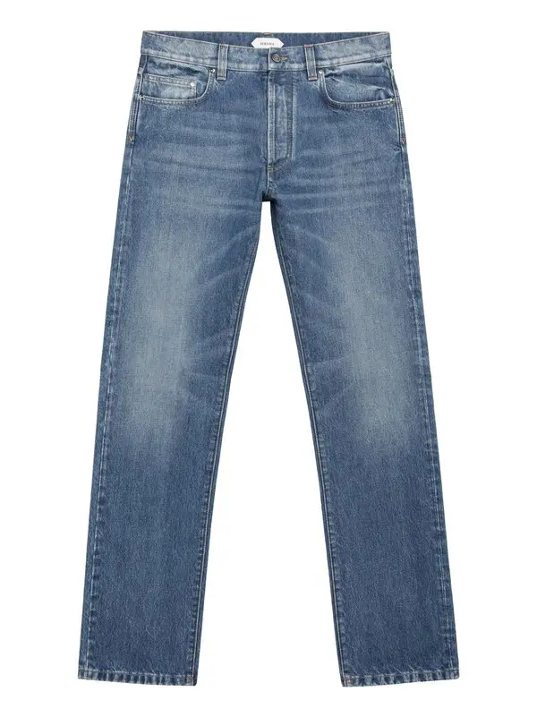 Versace Medium Washed Jeans - Blue